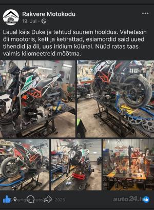 KTM Duke 390 2017 Rakvere, ar dzinēja tilpumu 0.39 L un nobraukumu 0 tūkst. km par 2500 €, foto 7 vietnē AUTOMOTO.COM.LV