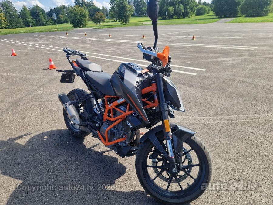 Orange KTM Duke 390 2023 in Rapla, with an engine capacity of 0.39 L and mileage of 15 thousand km for 3300 €, photo 4 on AUTOMOTO.COM.LV