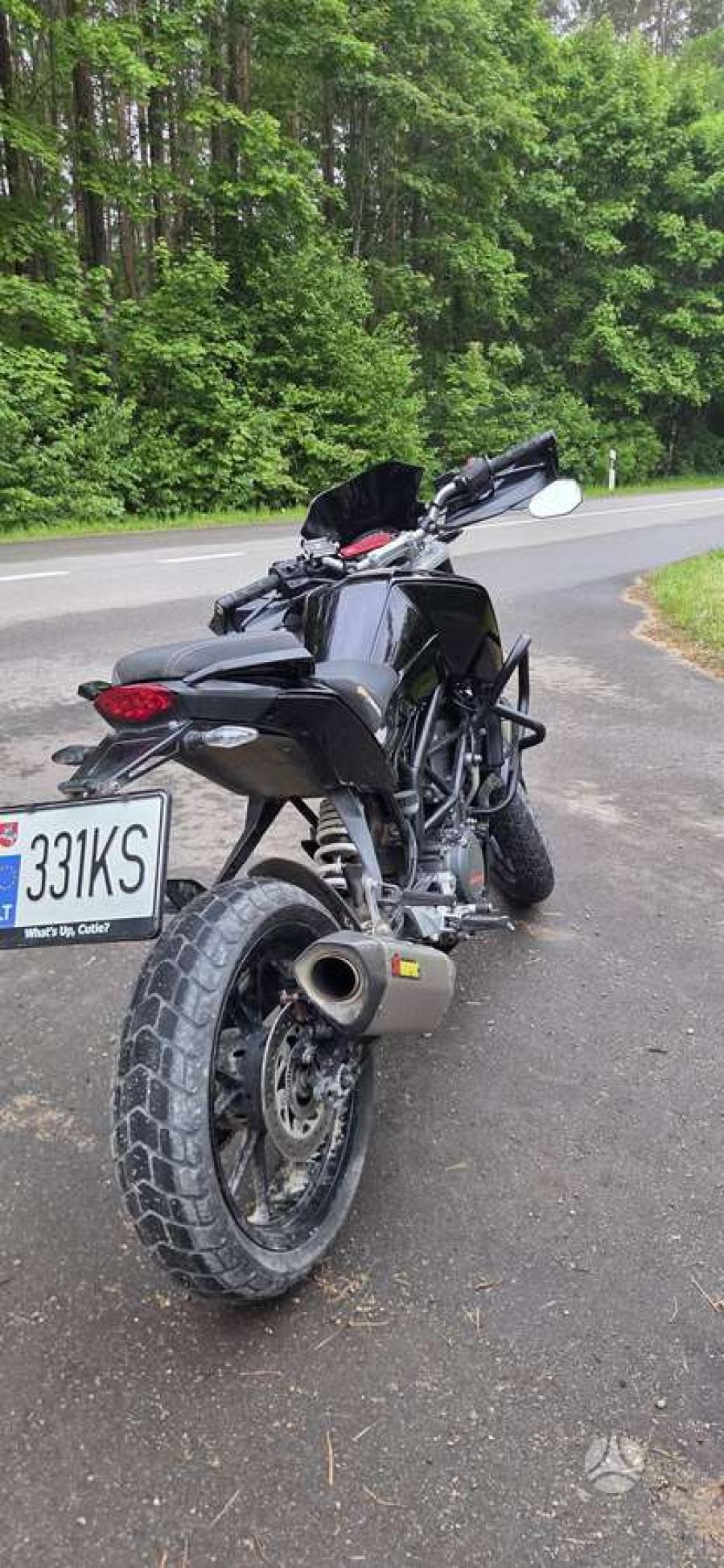 Black KTM Duke 2014 in Utena, with an engine capacity of 0.13 L and mileage of 22 thousand km for 3300 €, photo 1 on AUTOMOTO.COM.LV
