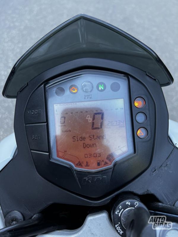 Black KTM Duke 2015 in Vilnius, with an engine capacity of 0.13 L and mileage of 27 thousand km for 1200 €, photo 3 on AUTOMOTO.COM.LV