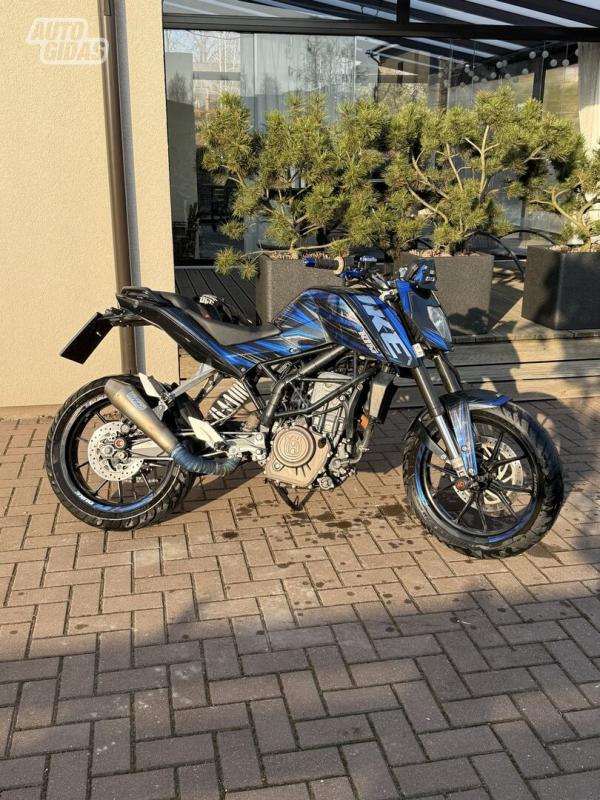 Blue KTM Duke 2015 in Vilnius, with an engine capacity of 0.00 L and mileage of 24 thousand km for 3700 €, photo 1 on AUTOMOTO.COM.LV