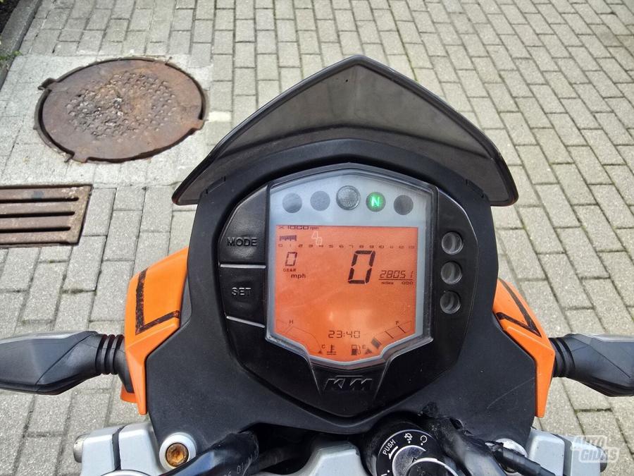 KTM Duke 2011 in Klaipeda, with an engine capacity of 0.13 L and mileage of 28 thousand km for 1600 €, photo 10 on AUTOMOTO.COM.LV