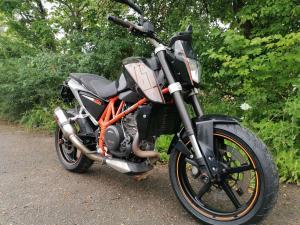 KTM Duke 2012 in Klaipeda, with an engine capacity of 0.69 L and mileage of 42 thousand km for 3400 €, photo  on AUTOMOTO.COM.LV