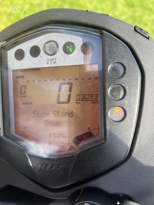 KTM Duke 2013 in Alytus, with an engine capacity of 0.13 L and mileage of 20 thousand km for 1650 €, photo 7 on AUTOMOTO.COM.LV