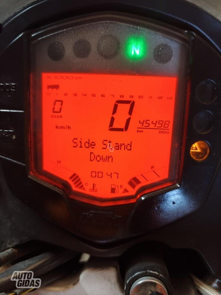 KTM Duke 2013 Šauļi, ar dzinēja tilpumu 0.13 L un nobraukumu 45 tūkst. km par 1400 €, foto 15 vietnē AUTOMOTO.COM.LV