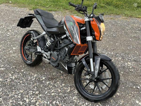 KTM Duke 2014 in Ukmerge, with an engine capacity of 0.13 L and mileage of 33 thousand km for 1100 €, photo 1 on AUTOMOTO.COM.LV