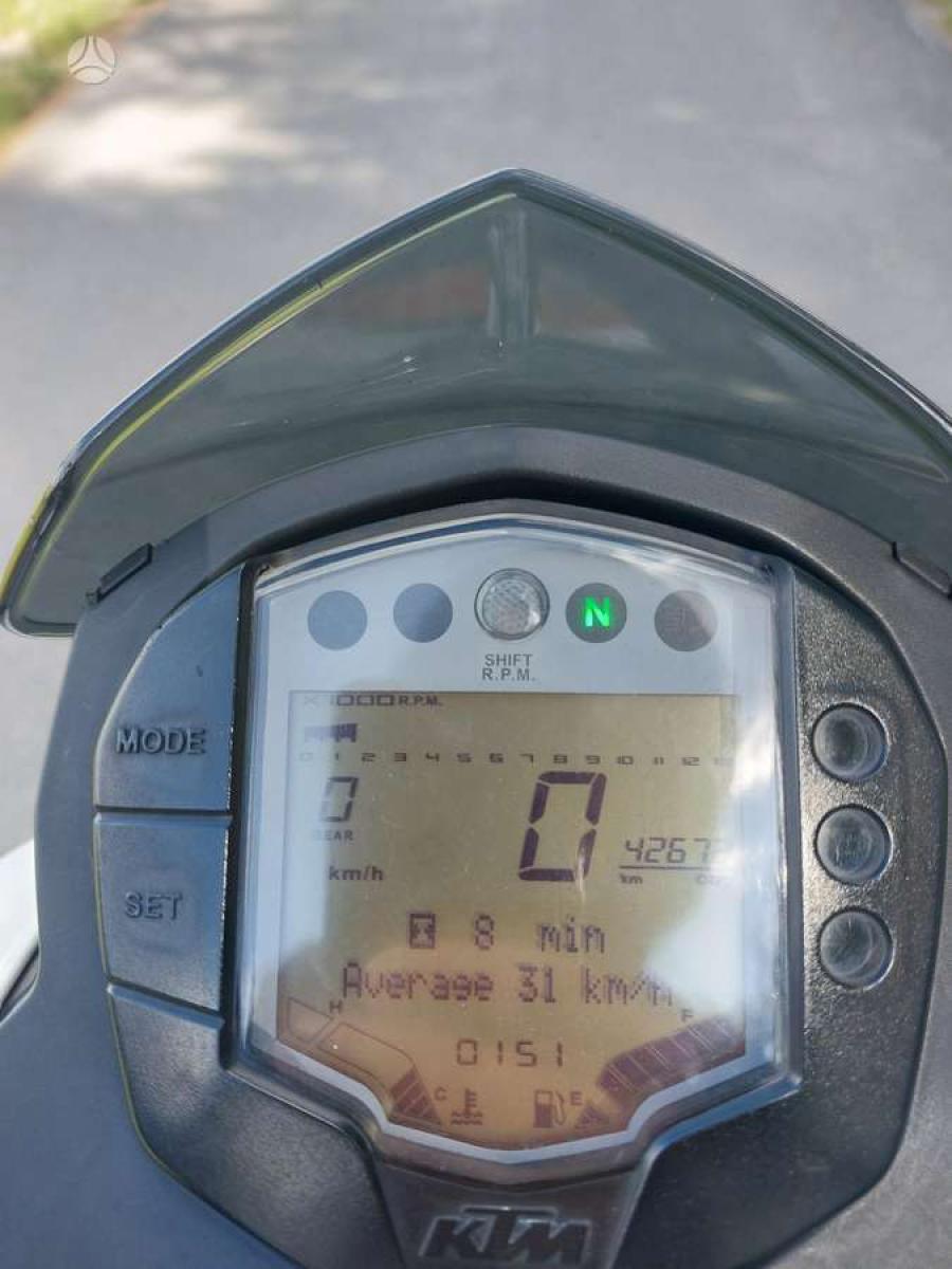 KTM Duke 2015 in Panevezys, with an engine capacity of 0.13 L and mileage of 43 thousand km for 1300 €, photo 9 on AUTOMOTO.COM.LV
