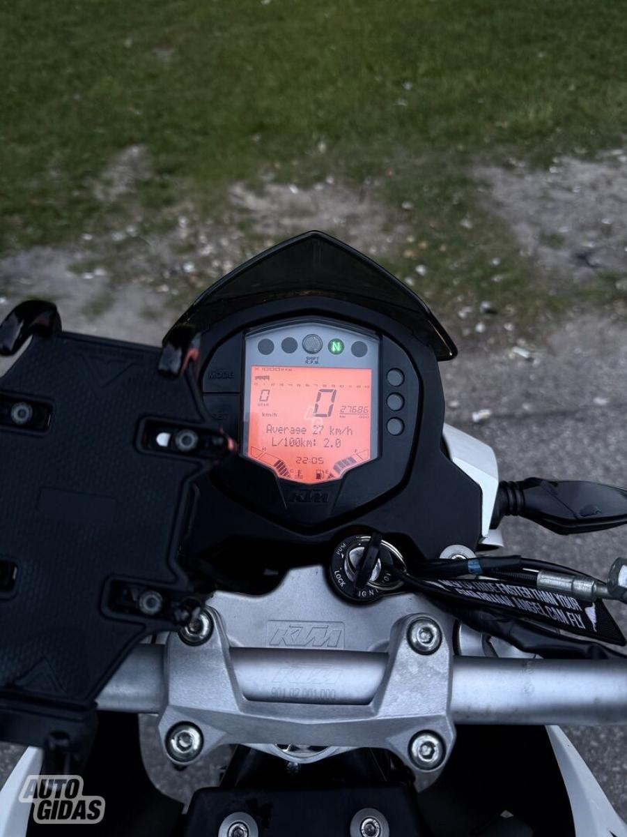 KTM Duke 2015 in Alytus, with an engine capacity of 0.13 L and mileage of 28 thousand km for 2000 €, photo 12 on AUTOMOTO.COM.LV