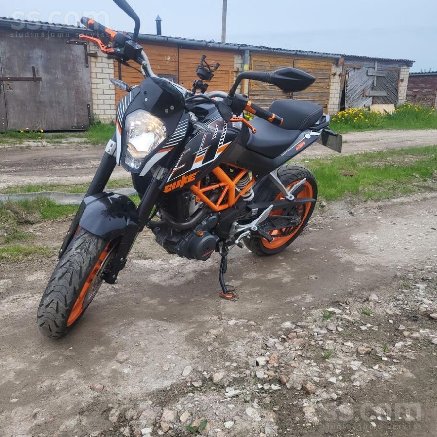 KTM Duke 2016 Bauska, ar dzinēja tilpumu 0.39 L un nobraukumu 0 tūkst. km par 2400 €, foto 1 vietnē AUTOMOTO.COM.LV