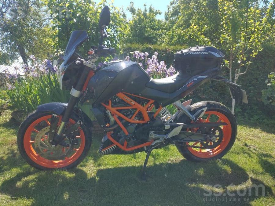 KTM Duke 2016 in Ventspils, with an engine capacity of 0.39 L and mileage of 0 thousand km for 2590 €, photo 1 on AUTOMOTO.COM.LV