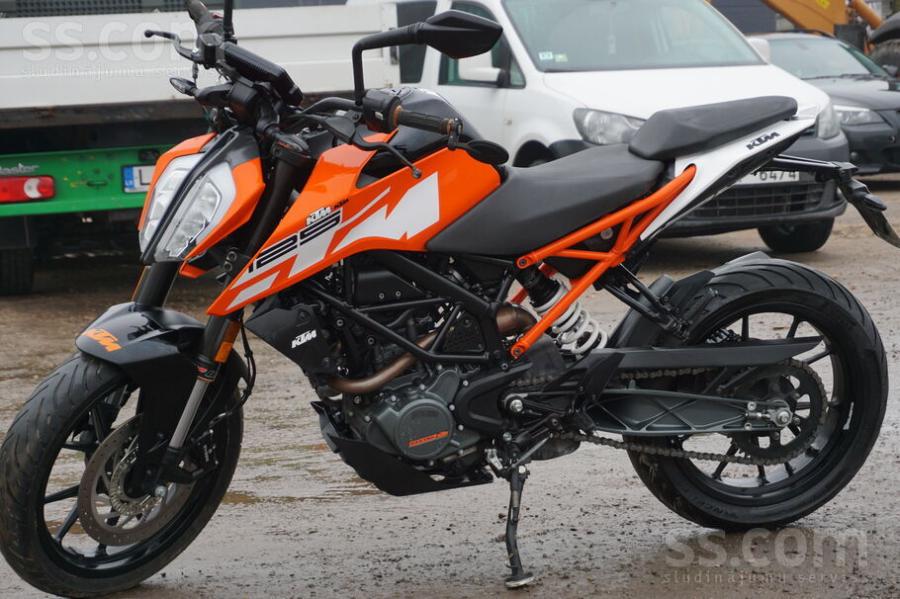 KTM Duke 2018 Bauska, ar dzinēja tilpumu 0.13 L un nobraukumu 0 tūkst. km par 2600 €, foto 1 vietnē AUTOMOTO.COM.LV