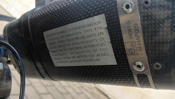 KTM Duke 2018 in Vilnius, with an engine capacity of 0.13 L and mileage of 34 thousand km for 2600 €, photo 9 on AUTOMOTO.COM.LV