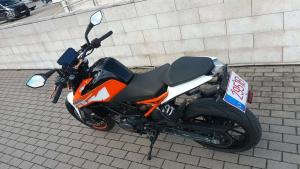 KTM Duke 2018 in Vilnius, with an engine capacity of 0.13 L and mileage of 34 thousand km for 2600 €, photo 14 on AUTOMOTO.COM.LV