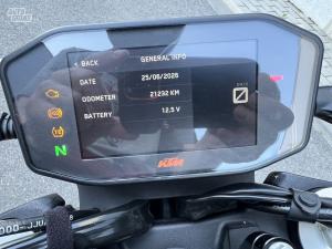 KTM Duke 2018 in Kaunas, with an engine capacity of 0.79 L and mileage of 22 thousand km for 4850 €, photo 11 on AUTOMOTO.COM.LV