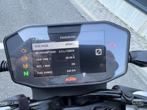 KTM Duke 2018 in Kaunas, with an engine capacity of 0.79 L and mileage of 22 thousand km for 4850 €, photo 10 on AUTOMOTO.COM.LV