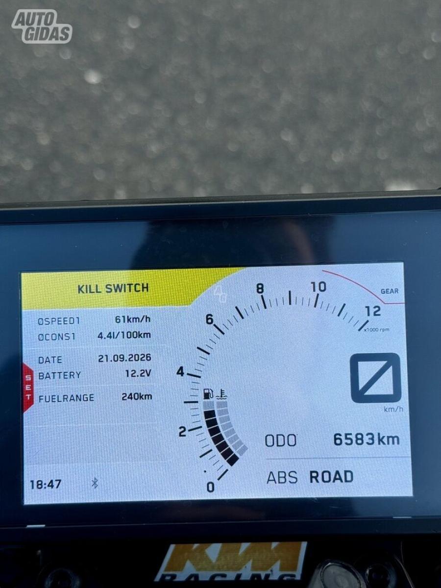 KTM Duke 2023 Elektrėnai, ar dzinēja tilpumu 0.13 L un nobraukumu 7 tūkst. km par 5000 €, foto 9 vietnē AUTOMOTO.COM.LV