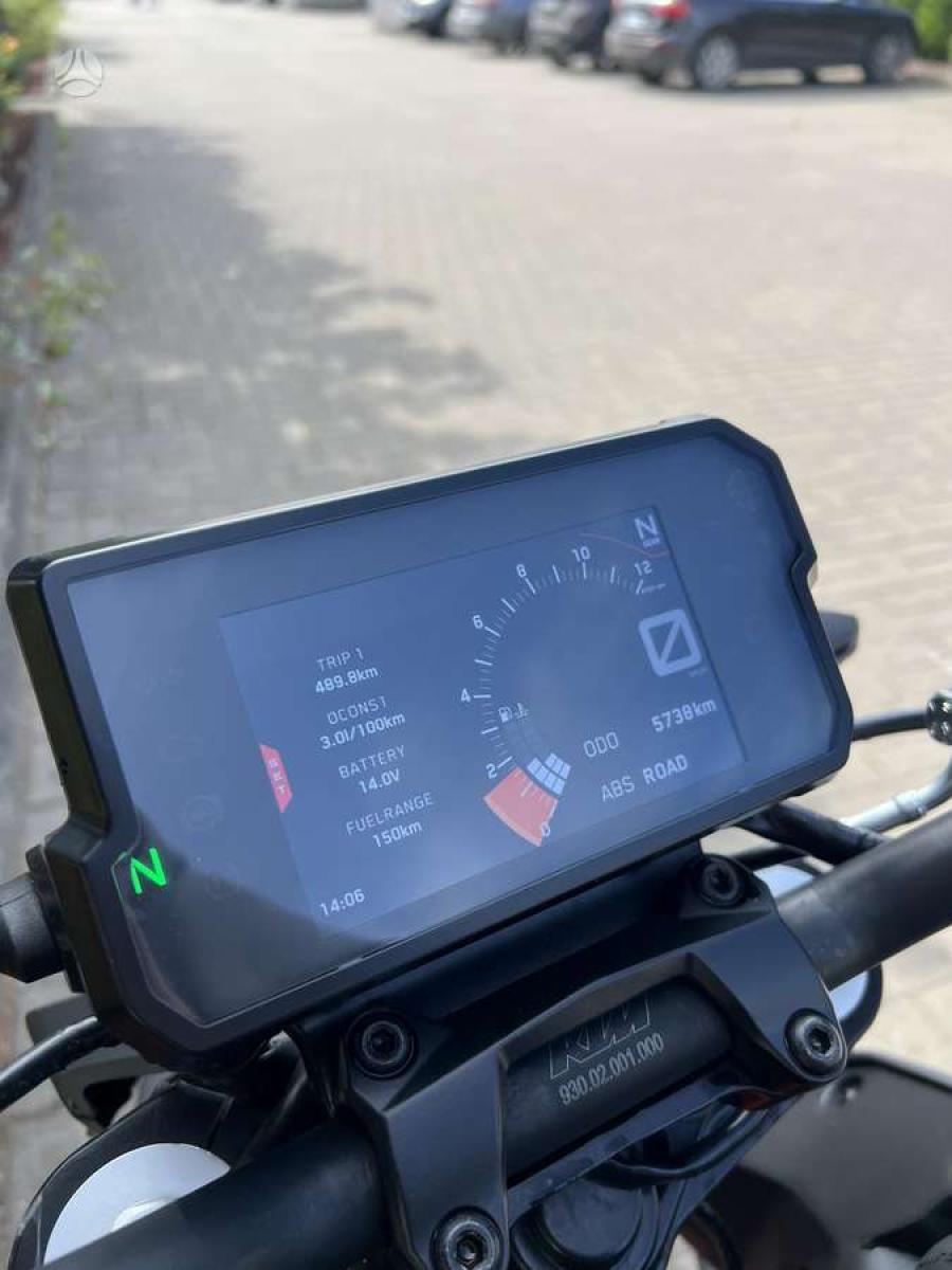 KTM Duke 2023 Šauļi, ar dzinēja tilpumu 0.13 L un nobraukumu 6 tūkst. km par 3850 €, foto 11 vietnē AUTOMOTO.COM.LV