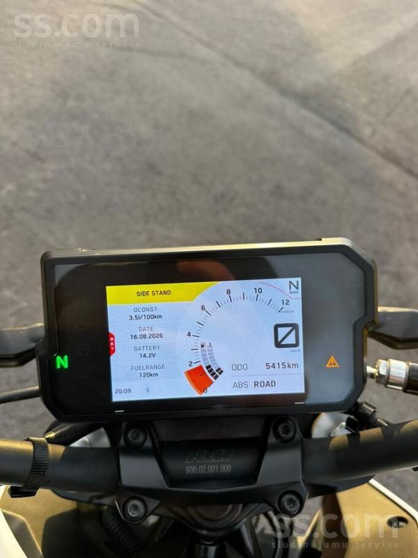 KTM Duke 2024 Ogre, ar dzinēja tilpumu 0.13 L un nobraukumu 0 tūkst. km par 3700 €, foto 8 vietnē AUTOMOTO.COM.LV