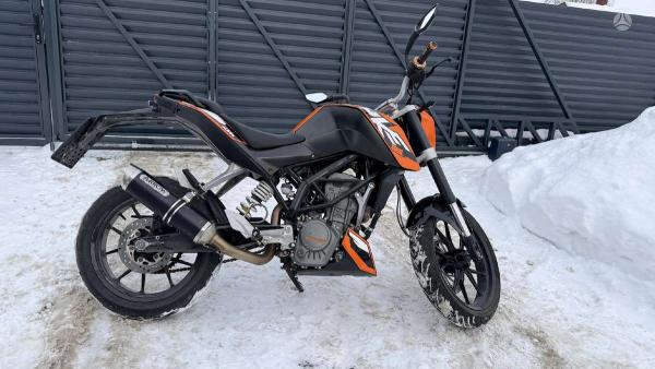 Orange KTM Duke 2012 in Siauliai, with an engine capacity of 0.13 L and mileage of 18 thousand km for 2099 €, photo 4 on AUTOMOTO.COM.LV
