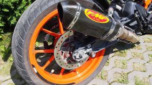 Oranžs KTM Duke 2017 Viļņa, ar dzinēja tilpumu 0.39 L un nobraukumu 26 tūkst. km par 2800 €, foto 7 vietnē AUTOMOTO.COM.LV