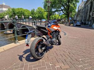 Orange KTM Duke 2018 in Kaunas, with an engine capacity of 0.13 L and mileage of 15 thousand km for 2570 €, photo 13 on AUTOMOTO.COM.LV