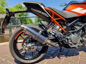 Orange KTM Duke 2018 in Kaunas, with an engine capacity of 0.13 L and mileage of 15 thousand km for 2570 €, photo 14 on AUTOMOTO.COM.LV