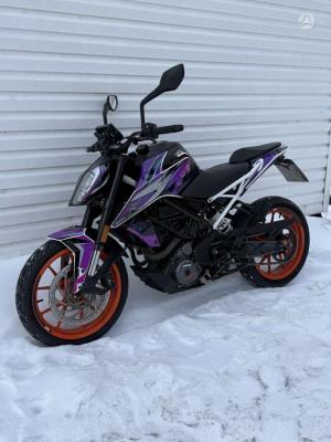Violet KTM Duke 2020 in Vilkaviskis, with an engine capacity of 0.13 L and mileage of 11 thousand km for 3950 €, photo 9 on AUTOMOTO.COM.LV