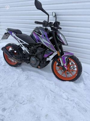 Violet KTM Duke 2020 in Vilkaviskis, with an engine capacity of 0.13 L and mileage of 11 thousand km for 3950 €, photo 13 on AUTOMOTO.COM.LV