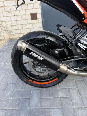 White KTM Duke 2019 in Vilkaviskis, with an engine capacity of 0.13 L and mileage of 28 thousand km for 2330 €, photo 9 on AUTOMOTO.COM.LV