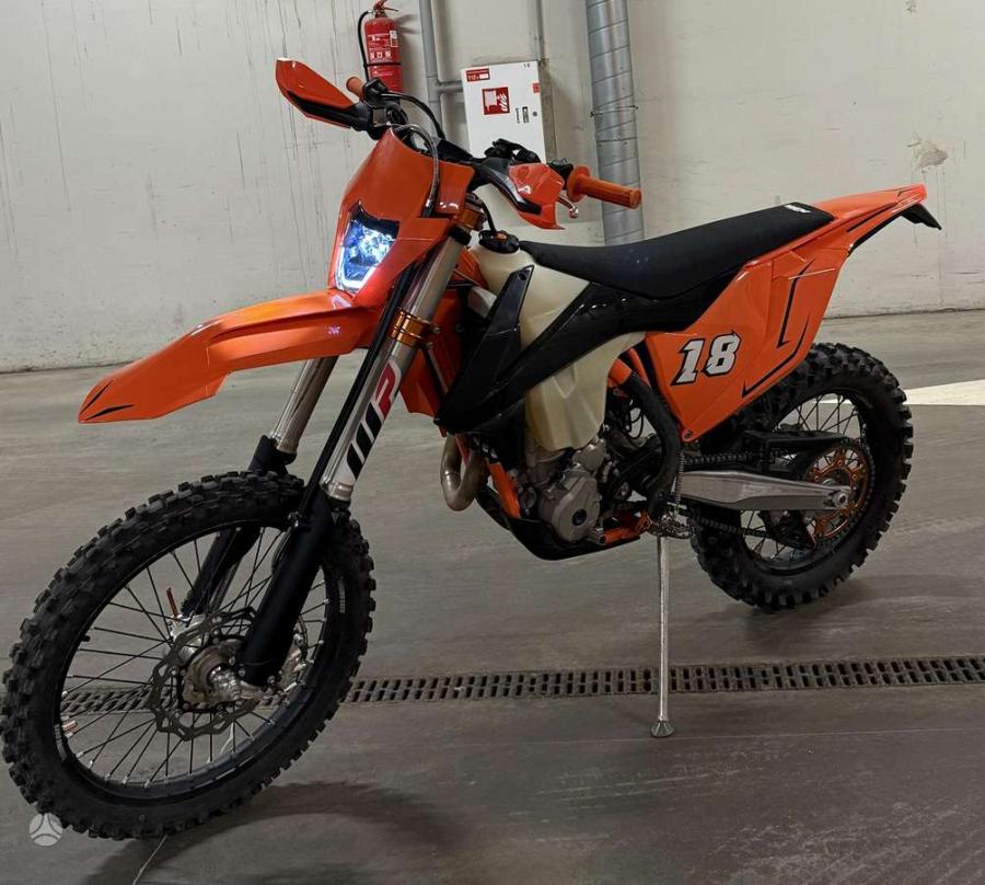 KTM EXC 2018 Viļņa, ar dzinēja tilpumu 0.25 L un nobraukumu 3 tūkst. km par 5350 €, foto 3 vietnē AUTOMOTO.COM.LV