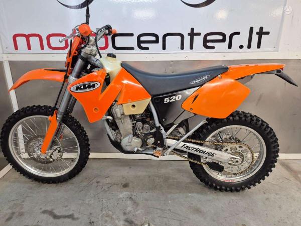 Orange KTM EXC 2002 in Kaunas, with an engine capacity of 0.52 L and mileage of 119 thousand km for 2850 €, photo 2 on AUTOMOTO.COM.LV