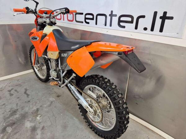 Orange KTM EXC 2002 in Kaunas, with an engine capacity of 0.52 L and mileage of 119 thousand km for 2850 €, photo 4 on AUTOMOTO.COM.LV