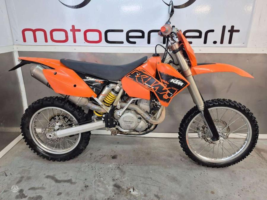 Oranžs KTM EXC 2004 Kauņa, ar dzinēja tilpumu 0.45 L un nobraukumu 1000 tūkst. km par 2400 €, foto 6 vietnē AUTOMOTO.COM.LV