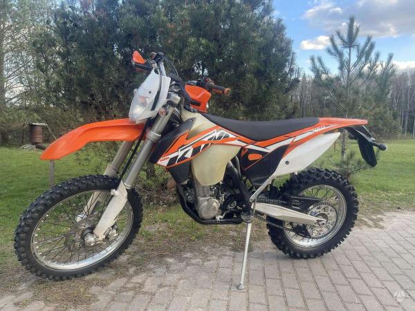 Orange KTM EXC 2014 in Utena, with an engine capacity of 0.45 L and mileage of 4 thousand km for 5650 €, photo 1 on AUTOMOTO.COM.LV