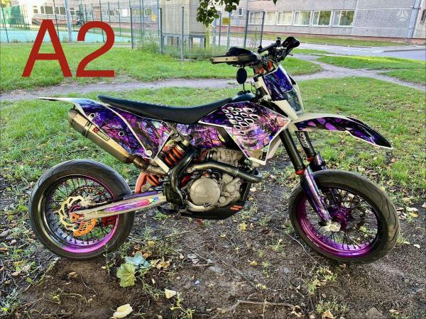 Violet KTM EXC 2009 in Kaunas, with an engine capacity of 0.45 L and mileage of 0 thousand km for 5400 €, photo 1 on AUTOMOTO.COM.LV