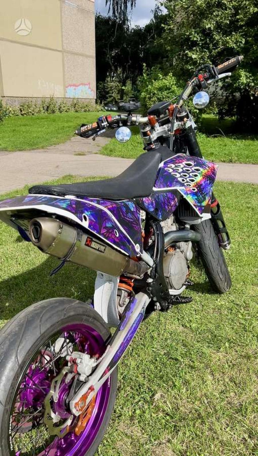 Violet KTM EXC 2009 in Kaunas, with an engine capacity of 0.45 L and mileage of 0 thousand km for 5400 €, photo 6 on AUTOMOTO.COM.LV