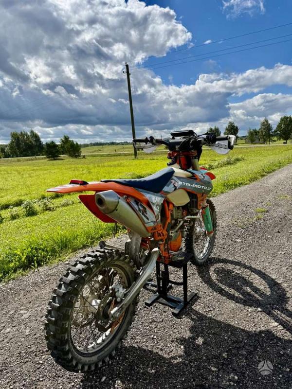Yellow KTM EXC 2016 in Moletai, with an engine capacity of 0.35 L and mileage of 18 thousand km for 3999 €, photo 4 on AUTOMOTO.COM.LV