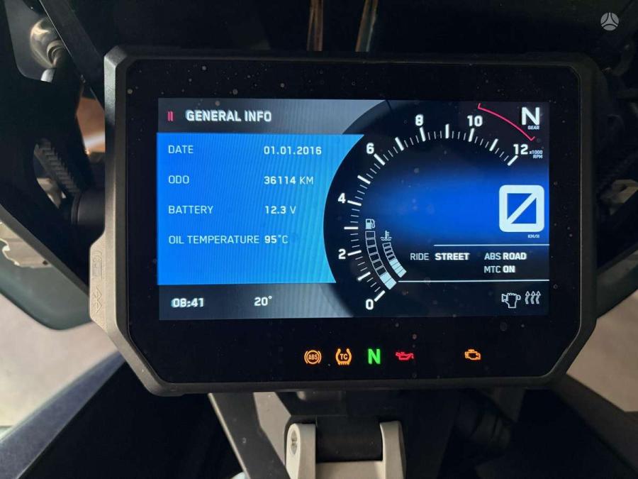 KTM LC 2017 in Vilnius, with an engine capacity of 1.29 L and mileage of 39 thousand km for 9500 €, photo 10 on AUTOMOTO.COM.LV