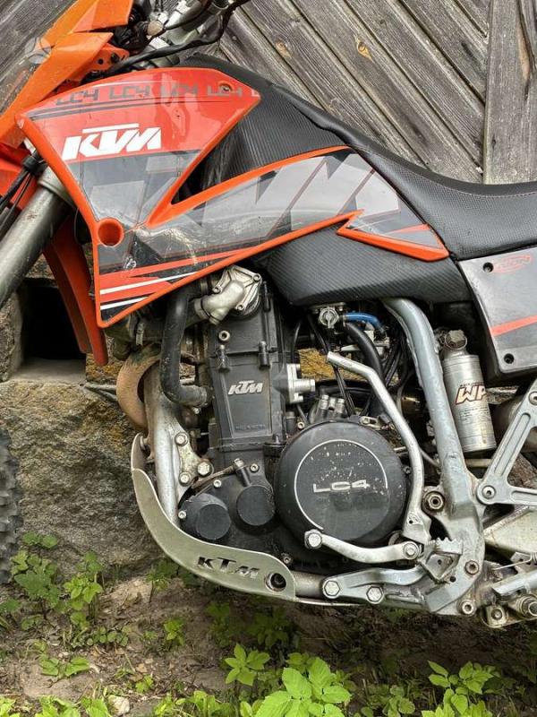 Orange KTM LC 2002 in Ignalina, with an engine capacity of 0.63 L and mileage of 70 thousand km for 2300 €, photo 3 on AUTOMOTO.COM.LV