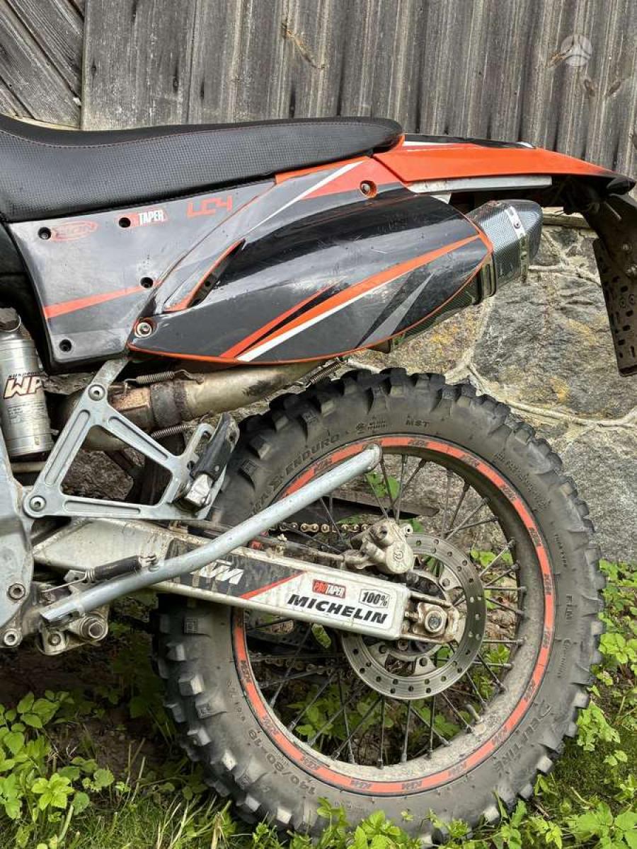 Orange KTM LC 2002 in Ignalina, with an engine capacity of 0.63 L and mileage of 70 thousand km for 2300 €, photo 10 on AUTOMOTO.COM.LV