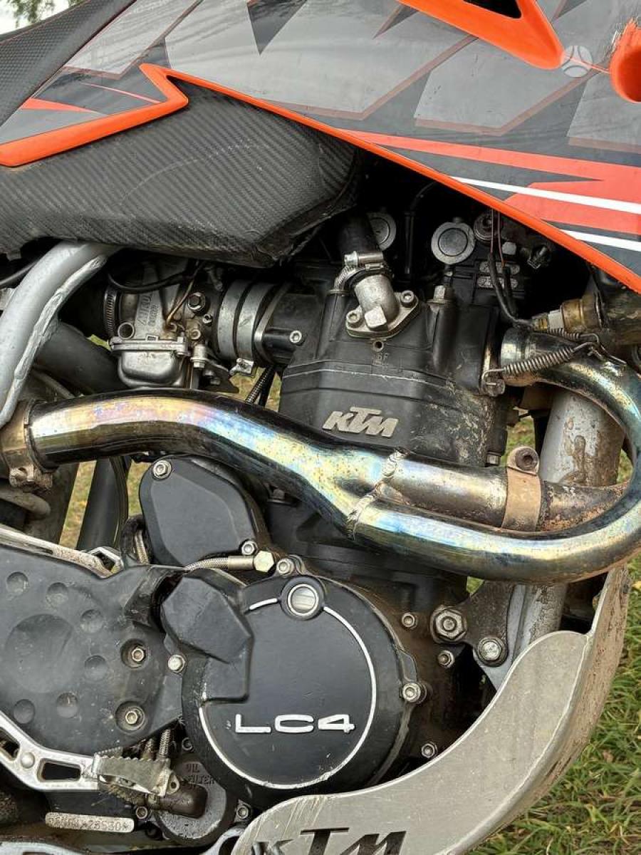 Orange KTM LC 2002 in Ignalina, with an engine capacity of 0.63 L and mileage of 70 thousand km for 2300 €, photo 11 on AUTOMOTO.COM.LV