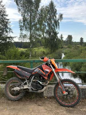 Orange KTM LC 2002 in Ignalina, with an engine capacity of 0.63 L and mileage of 70 thousand km for 2300 €, photo 13 on AUTOMOTO.COM.LV