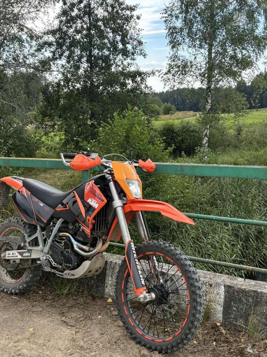 Orange KTM LC 2002 in Ignalina, with an engine capacity of 0.63 L and mileage of 70 thousand km for 2300 €, photo 14 on AUTOMOTO.COM.LV