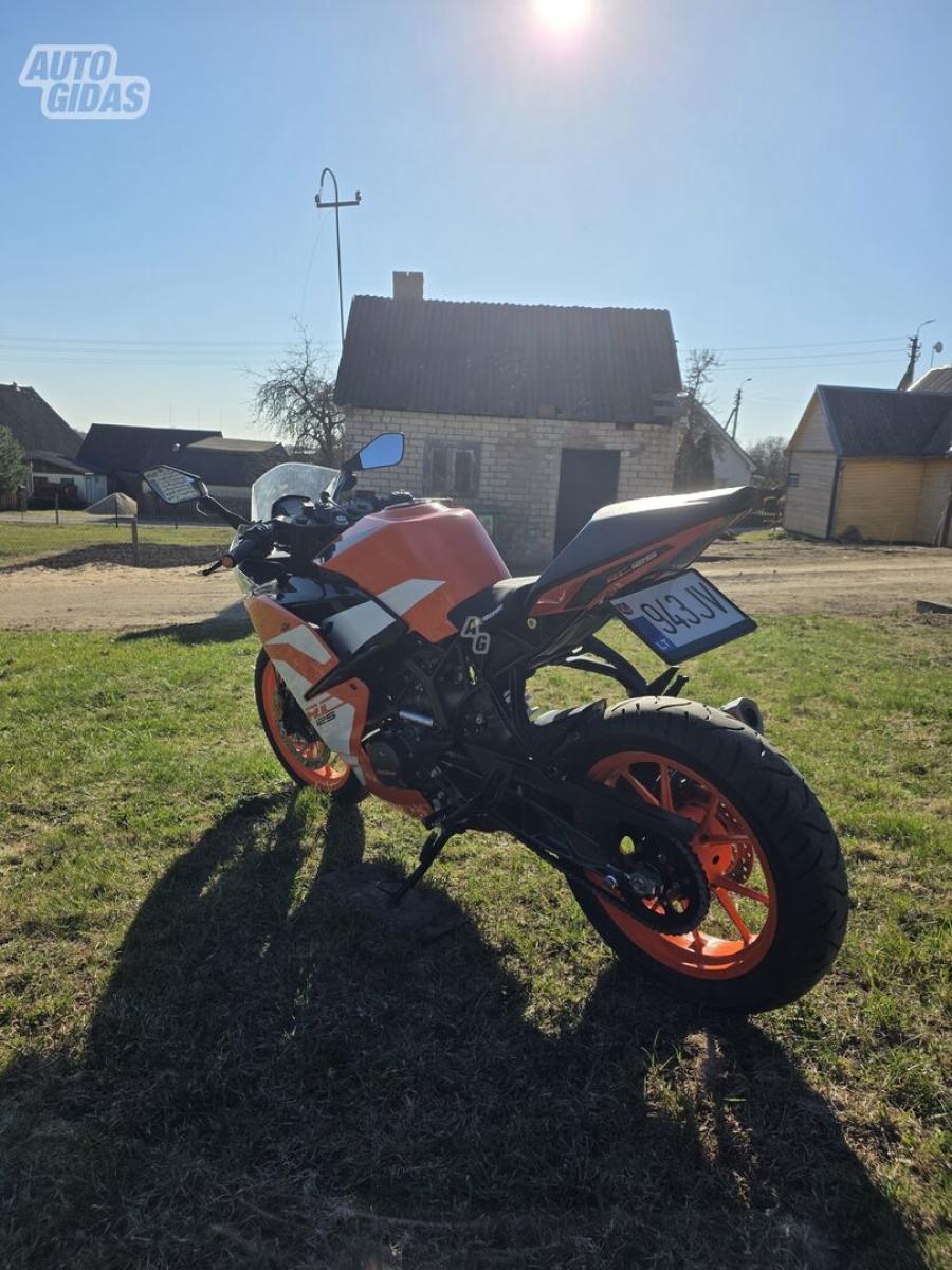 KTM RC 2018 in Ariogala, with an engine capacity of 0.13 L and mileage of 22 thousand km for 2500 €, photo 3 on AUTOMOTO.COM.LV