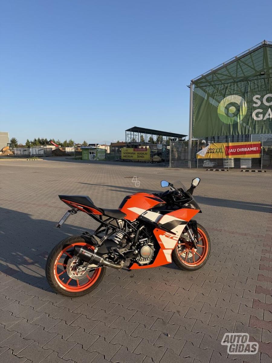 KTM RC 2018 in Mazeikiai, with an engine capacity of 0.13 L and mileage of 27 thousand km for 2350 €, photo 10 on AUTOMOTO.COM.LV