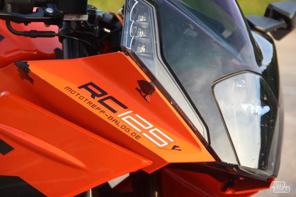 KTM RC 2023 in Silute, with an engine capacity of 0.13 L and mileage of 14 thousand km for 2999 €, photo 8 on AUTOMOTO.COM.LV