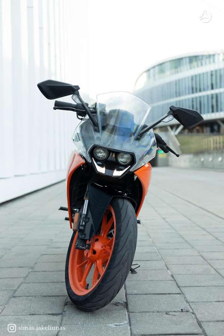 Orange KTM RC 2017 in Vilnius, with an engine capacity of 0.13 L and mileage of 38 thousand km for 2500 €, photo 6 on AUTOMOTO.COM.LV