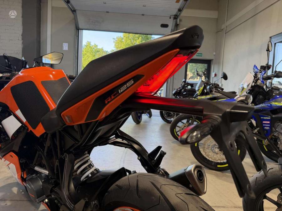 Orange KTM RC 2017 in Siauliai, with an engine capacity of 0.13 L and mileage of 19 thousand km for 2300 €, photo 15 on AUTOMOTO.COM.LV