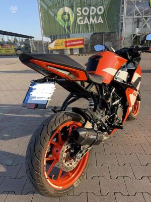 Orange KTM RC 2018 in Mazeikiai, with an engine capacity of 0.13 L and mileage of 27 thousand km for 2350 €, photo 9 on AUTOMOTO.COM.LV