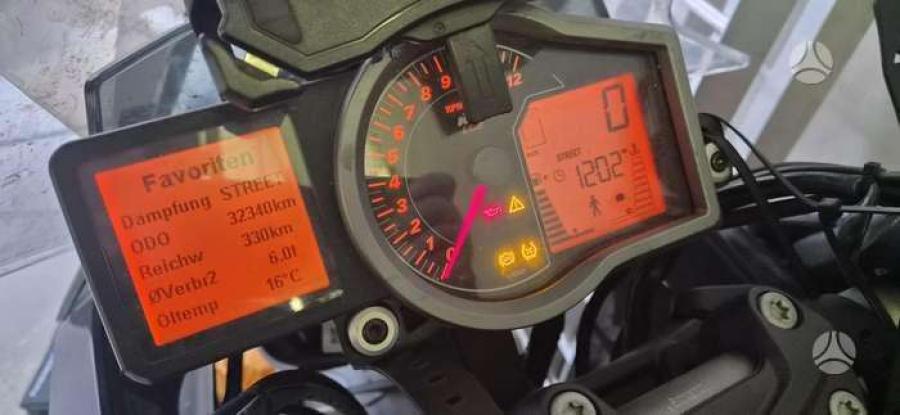 Orange KTM Super Duke 2019 in Vilnius, with an engine capacity of 1.30 L and mileage of 33 thousand km for 2800 €, photo 8 on AUTOMOTO.COM.LV